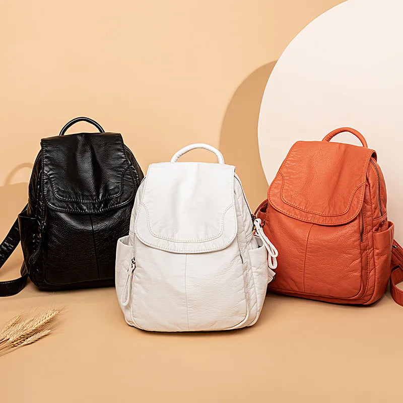 Medea™ Washed Leather Backpack – Ana Melbourne